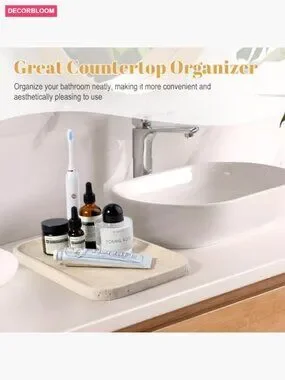 Other | Natural Stone Vanity Tray Rectangular 12x8 Marble Catchall For ...